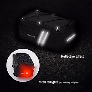 ANMEILU Bike Rack Bag Bike Bags for Bicycles Rear Rack Bike Trunk Bag Back Seat Carrier Saddle Luggage Storage Pack Bicycle Cargo Panniers Fat Tire Bike Folding Ebike Travel Cycling Waterproof Small