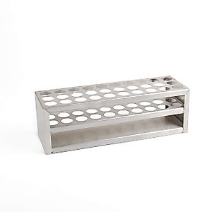 Maccx Tube Rack, Stainless Steel Material, 30Holes(3×10), Suitable for Tubes of Dia.≤18mm, TTR030-18-001
