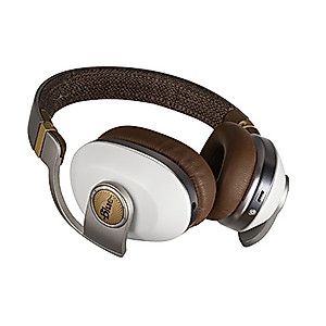 Blue Satellite Premium Wireless Noise-Cancelling Headphones with Audiophile Amp (White)