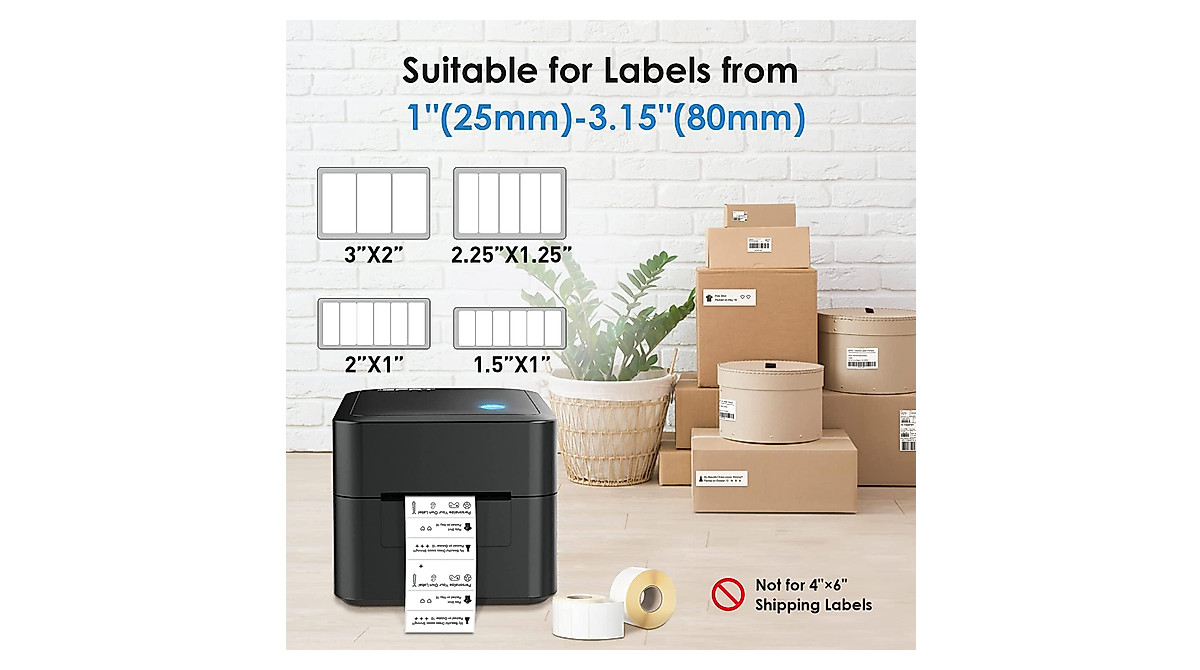 iDPRT Bluetooth Thermal Label Printer - Fast Wireless Label Maker
