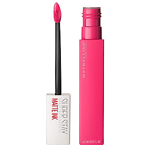 Maybelline Super Stay Matte Ink Liquid Lipstick Makeup, Long Lasting High Impact Color, Up to 16H Wear, Romantic, Vivid Pink, 1 Count
