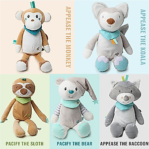 Konig Kids Baby Sleep Soothers, Baby Sleep Aid Plush Toy with Auto Power Off Timer, Night Light Projector, 10 Soothing Lullabies, White Noise Machine