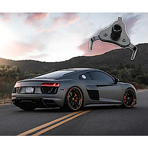 Yumfugu 1 PC Car Oil Filter Wrench, 1/2 Metal Heavy Duty Adjustable Filter Change Set, Universal Multifunctal Three-claw Vehicle Oil Filter Wrench Maintenance Accessories for Engine (Black)