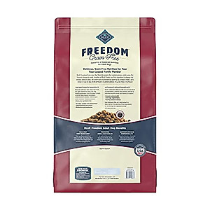Blue Buffalo Freedom Grain Free Natural Adult Dry Dog Food, Beef 24-lb
