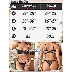 Dlsave Sexy Lingerie for Women Eyelash Lace Mesh Matching Bra and Panty Sets Push Up Lace Bralette 2 Piece Lingerie Set Lblue