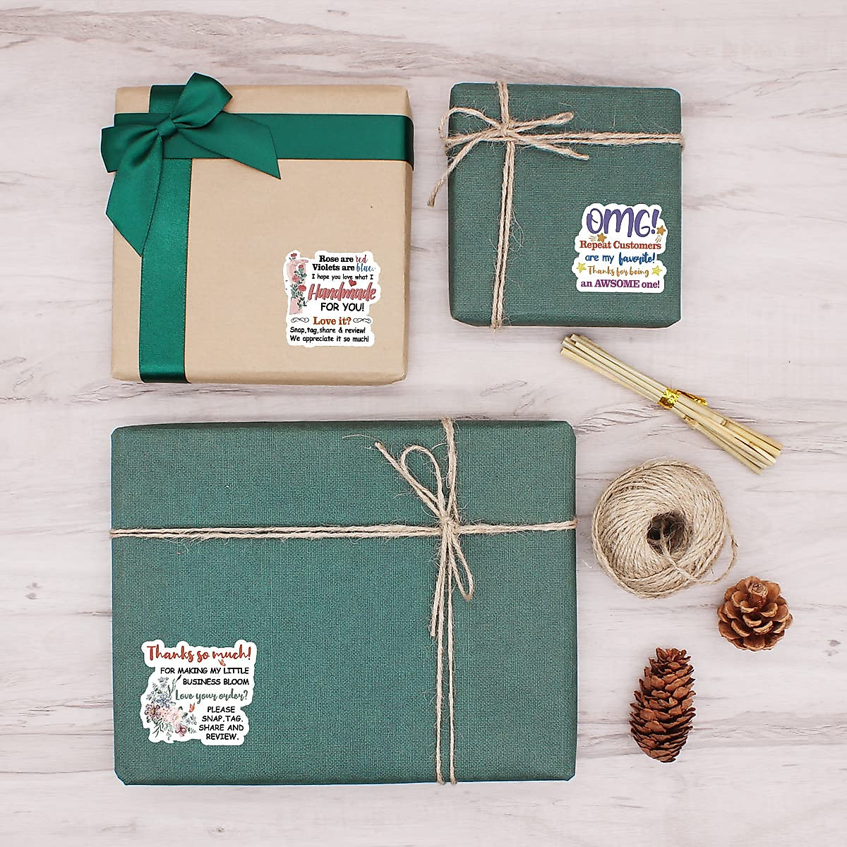 Thanks So Much for Making My Little Business Bloom Stickers,Thank You Stickers,Small Shop Stickers,Mail Envelopes Stickers Handmade Stickers for Small Business,Handmade Goods,Online Retailers,500 PCS