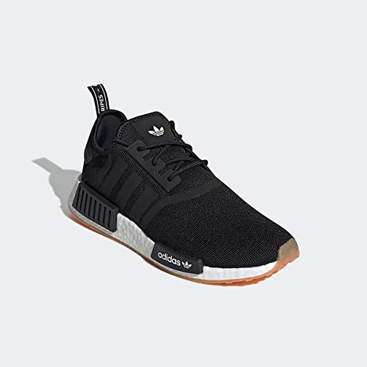 adidas Originals Men's NMD_R1 Sneaker, Black/Black/Gum, 13
