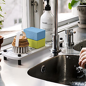 Slow Slog Sink Organizer Fast Dry, Instant Dry Sink Caddy, Bathroom Sink Organizer, Stone Sink Tray, Instant Dry Sink Organizer for Kitchen