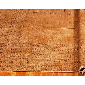 Bohemian Cotton Rug Hand Block Printed Handmade Tassels Throw Rugs Hand Woven Door Mat Floor Rug Indoor Area Rugs for Laundry Room Living Room Bathroom Lounge