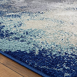 LUXE WEAVERS Rug – Modern Area Rug - 8445 Abstract Print, Blue / 8’ x 10’