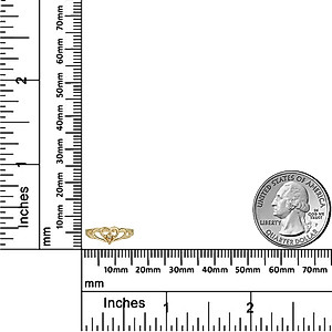 AVORA 10K Yellow Gold November Birthstone-Genuine Citrine Ring, Size 8 - Size 8