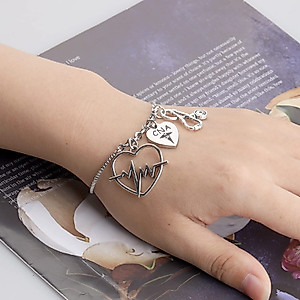 Lywjyb Birdgot CNA Bracelet CNA Certified Nursing Assistant Gift Graduation Gift for CNA Nurse (cna br card)