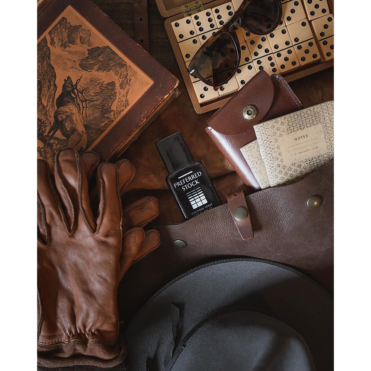 Stetson Preferred Stock - Cologne Spray for Men - Leathery, Woody, and Casual Aroma with Fragrance Notes of Cypress, Balsam Fir, and Sandalwood - 1.7 Fl Oz