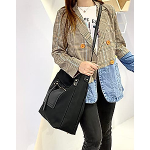 Hobo Bags for Women Leather Embossed Pink Large Crossbody Bag Womens Casual Hobo Purses and Handbags Tote Shoulder Bags