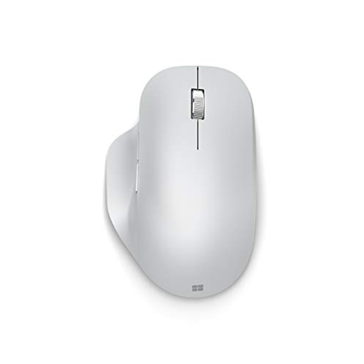 Microsoft Bluetooth Ergonomic Mouse - Glacier with comfortable Ergonomic design, thumb rest, up to 15months battery life. Works with Bluetooth enabled PCs/Laptops Windows/Mac/Chrome computers