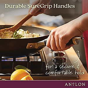 Anolon Advanced Home Hard-Anodized Nonstick Ultimate Pan/Saute Pan, 12-Inch (Onyx)