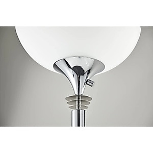 Adesso 5120-22 Metropolis 300W Torchiere, Floor Lamp, Chrome Finish