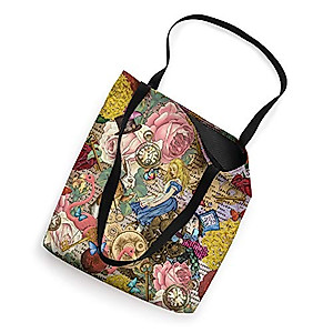 Alice In Wonderland Collage Tote Bag