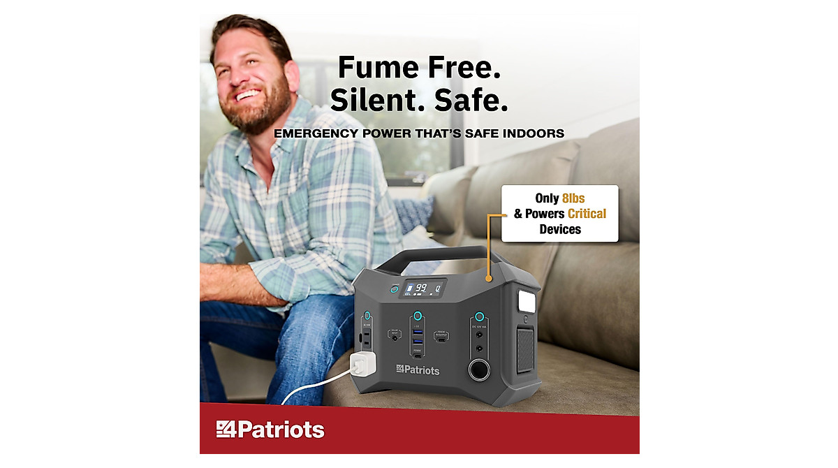 4Patriots Patriot Power Sidekick Solar Generator - Portable 300wH Power ...