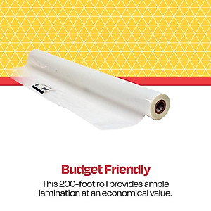 School Smart - 1277258 Laminating Film 1.5 Mil Roll - 25 inch x 200 Foot - 1 inch Core