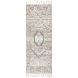 nuLOOM Sorolla Modern Shag Runner Rug, 2' 6" x 6', Beige