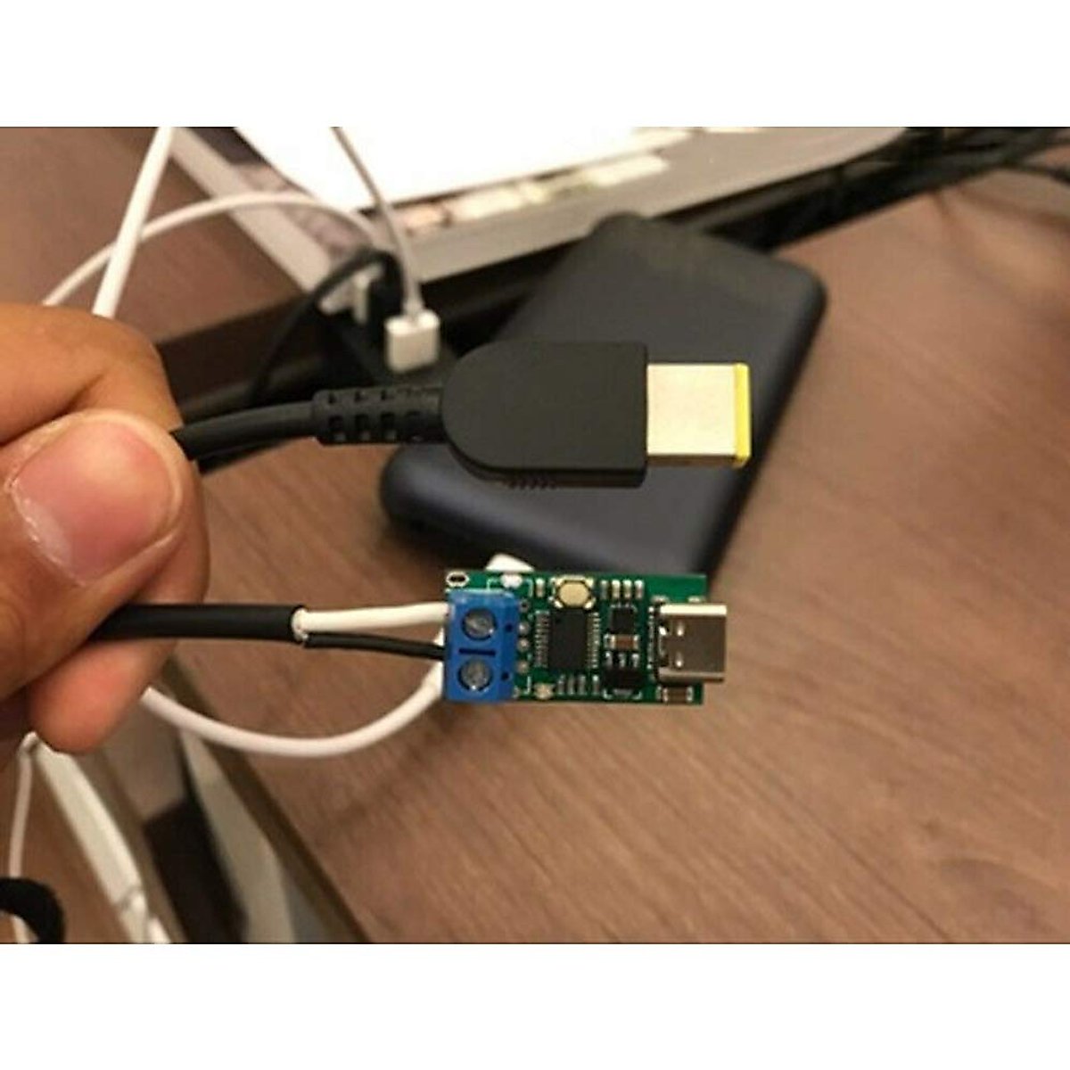Acxico 1Pcs Type-C USB-C PD2.0 3.0 to DC USB Decoy Fast Charge Trigger Poll Detector Charging Module (ZY12PDN with Screw Terminal)