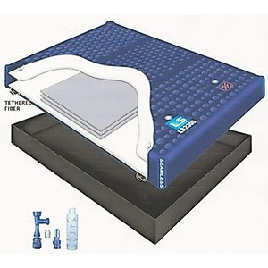 Queen Luxury Support 2300 Mattress Bundle for hardside (Wood Frame) waterbed: Includes Liner, and a Fill & Drain kit (RHS0521)