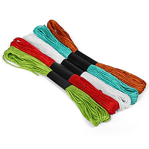 QANYEGN 100 Colors Embroidery Thread, Polyester Coon Thread, Embroidery Floss Set for Cross Stitch and Sewing Projects