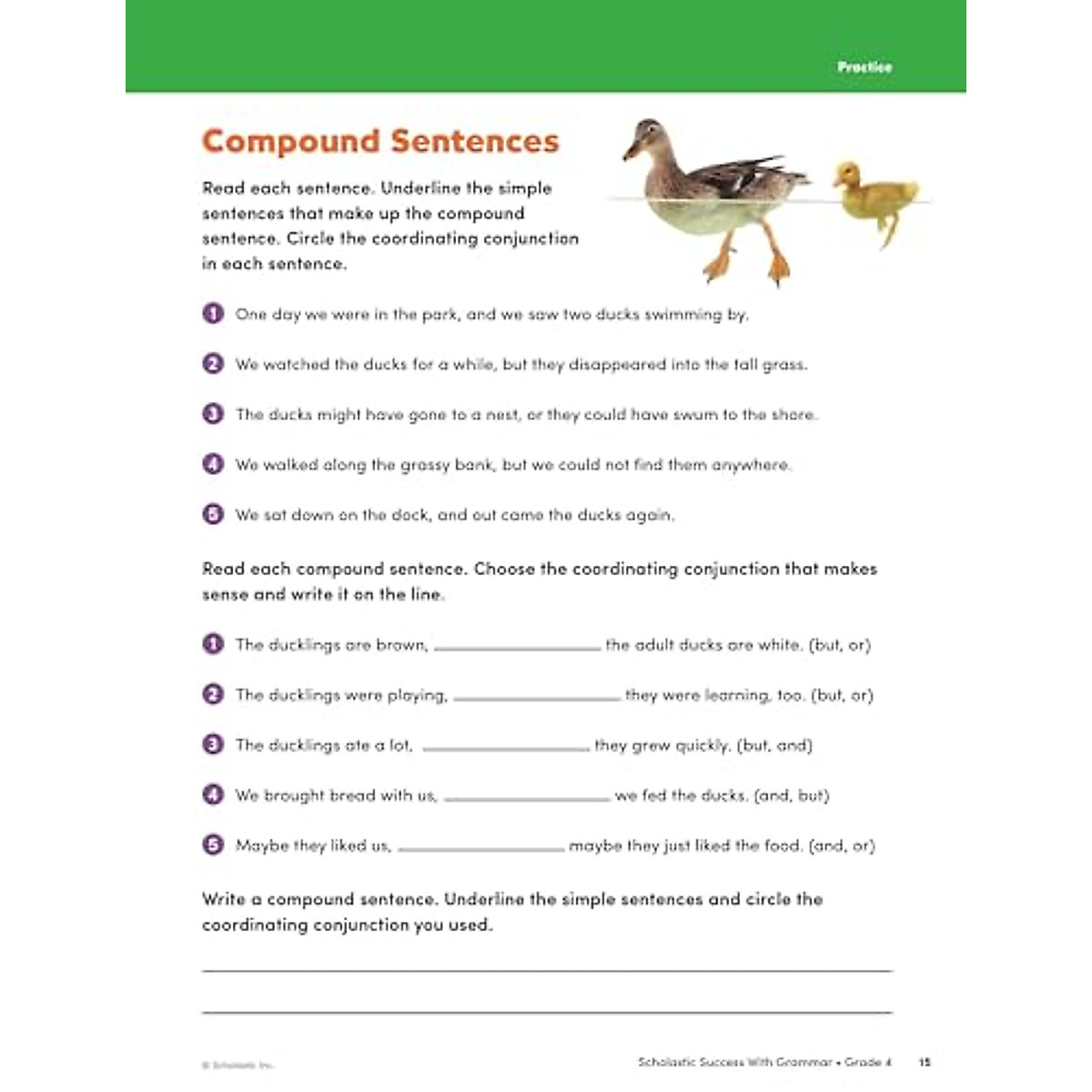 Scholastic Success with Grammar Grade 4 Workbook