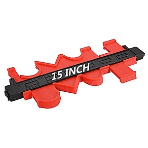 Holulo 15inch Contour Gauge with Adjustable Lock,Contour Duplication Gauge Profile Tool,Precisely Copy Irregular Shape Duplicator for DIY Handyman, Construction,Corners