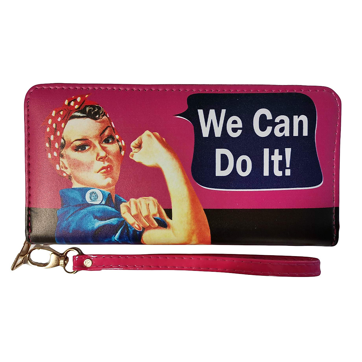 Midsouth Products Rosie The Riveter Zipper Wallet - We Can Do It
