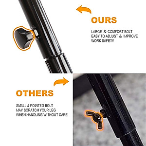 Toolwiz 36'' Magnetic Sweeper with Wheels, 50 Lbs Capacity Rolling Magnetic Floor Sweeper with Release Handle Industrial Magnets Heavy Duty Metal Pick Up 18/24/36 Inches