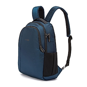 Pacsafe Metrosafe LS350 ECONYL 15 Liter Anti Theft Laptop Daypack/Backpack - with Padded 13" Laptop Sleeve, ECONYL Ocean