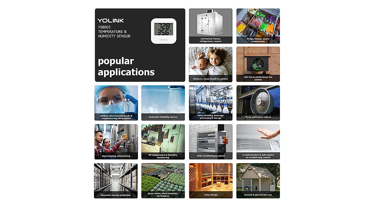 YoLink Smart Temperature Humidity Sensor for Alexa