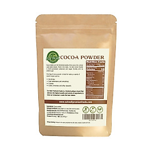 Eat Well Premium Unsweetened Cacao Powder - 32 oz | Dutch Processed Cocoa Powder | Pure Dark Chocolate Powder for Baking & Drinking | 100% Natural Unsweetened Powdered Cocoa | Raw & Vegan Friendly