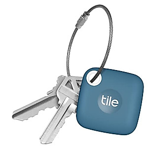 Tile Mate (2022) 1-Pack, Canyon Blue. Bluetooth Tracker, Keys Finder and Item Locator; Up to 250 ft. Range. Up to 3 Year Battery. Water-Resistant. Phone Finder. iOS and Android Compatible