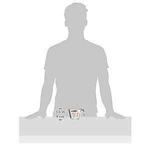 Pyrex Prepware 1-Cup Measuring Cup, Clear with Red Measurements