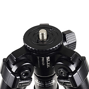 SLIK Pro CF-733 3-Section 65.5" Carbon Fiber Tripod Black (615-924)