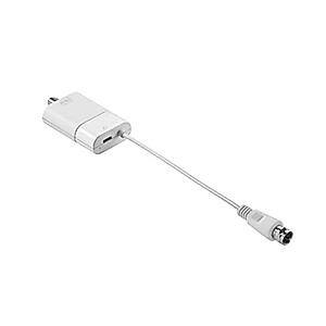 One For All Amplified HDTV Antenna for 1080P 4K Free TV Channels, 60 Miles Long Reception Range, External Signal Booster and 10ft Coax Cable Included, Thin Dual Color Design White/Black, Model 14551