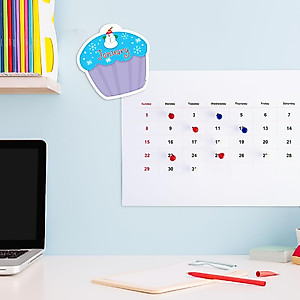 CTP Cupcakes 6" Designer Cut-Outs, Set of 36 décor accents, 6” x 6” Each (Creative Teaching Press 1795)