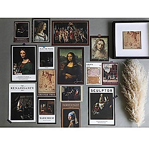 AOPING Wall Aesthetic Pictures Decoration Kit for Wall Decoration, Photo Collage Set Bedroom Decor for Teen Girls VSCO Girls, Collage Posters Kit (15 Sheets) - Renaissance