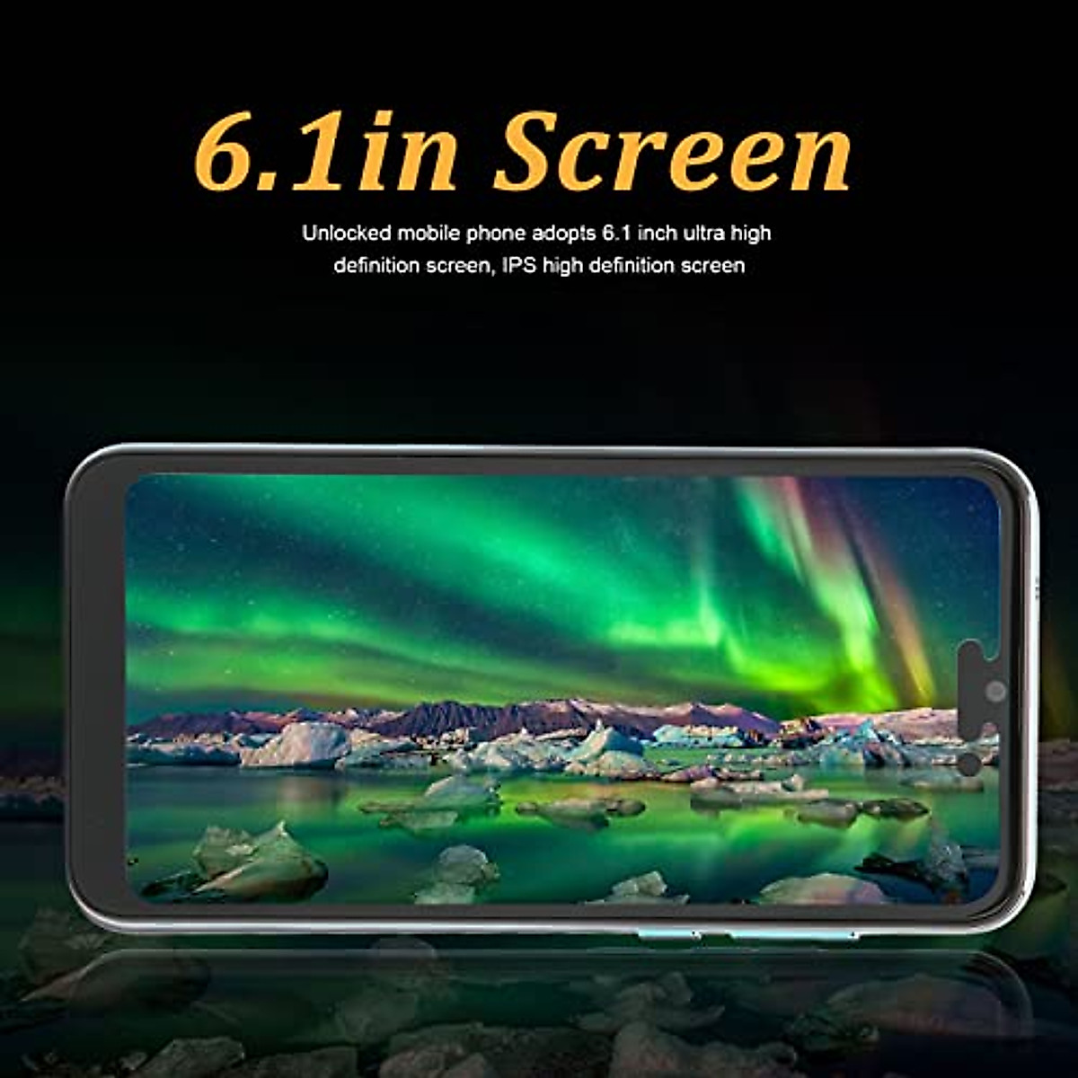 DAUERHAFT Unlocked Android Smartphone, IP14 Pro Max 6.1In Large Screen Smartphone, 4G GSM Network Phone, 4GB RAM and 64GB ROM, Compatible with Toberizon, for Verizon(Dark Green)