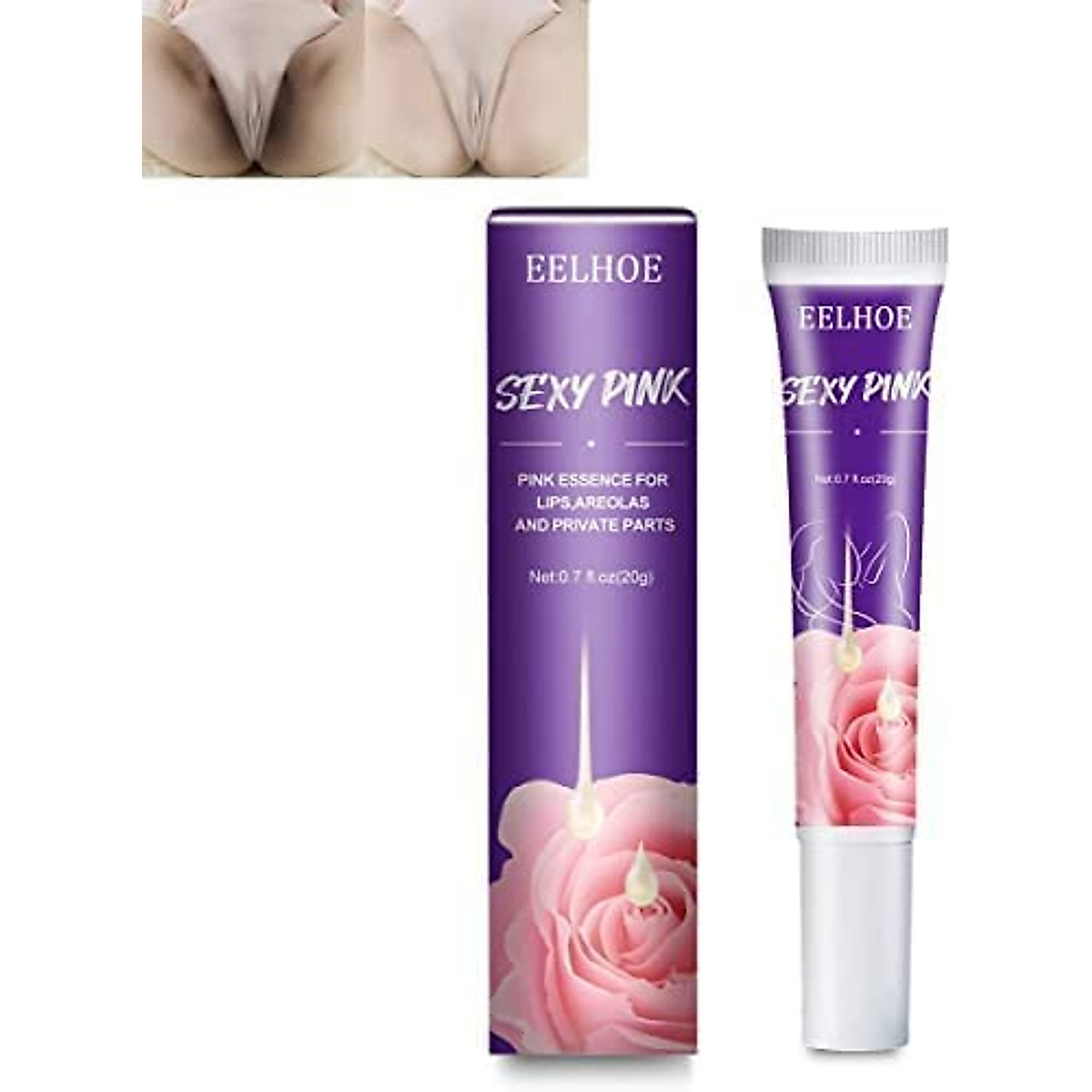 Intimate Bleaching Cream for Women,Crema blanqueadora íntima para mujeres,Underarm Bleaching Serum Whiten Butt Knee Brighten Inner Thigh Intimate Parts Dark Remove Melanin (1pcs,B-20ML)