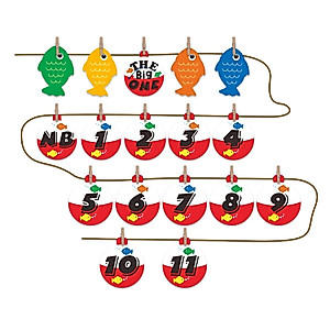 The Big One Bobber Gone Fishing Baby Monthly Photo Banner Little Fisherman Garland First Year Milestone Boys Photo Props Party Cake Smash Decoration Supplies