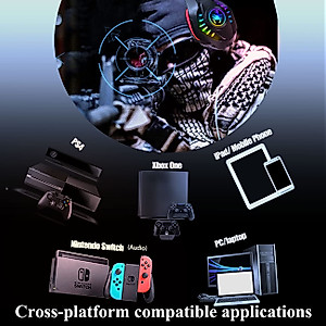 SVYHUOK Gaming Headset for New Xbox One PS4 PC Laptop Tablet with Mic, Over Ear Headphones, Noise Canceling, Stereo Bass Surround for Kids Mac Smartphones Cellphone … (red)