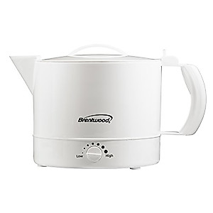 Brentwood Electric Kettle Hot Pot BPA Free, 32 oz, White