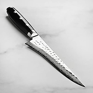 Enso HD 6" Boning Knife - Made in Japan - VG10 Hammered Damascus Stainless Steel