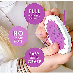 Curious Columbus Animal Magnets - 52 Toddler Magnets For Refrigerator - Fridge Magnets For Toddlers Play with Magnetic Letters - ABC Kid Magnet for Alphabet Learning - Kids Foam Animals A-Z Activities