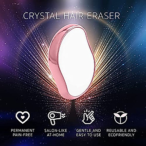 Rantherm Crystal Hair Eraser, Upgraded Hair Eraser, 2023 Crystal Hair Remover, Hair Removal for Back Arms Legs-Pink (rt03)