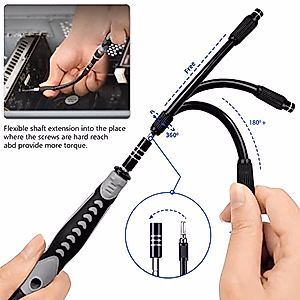 Precision Screwdriver Set 130IN1 TOPWAY Mini Screwdriver Tool Kit with 120 Bits Small Magnetic Torx Screwdriver Set for PC Laptop iPhone iPad MacBook Watch PS4 Xbox